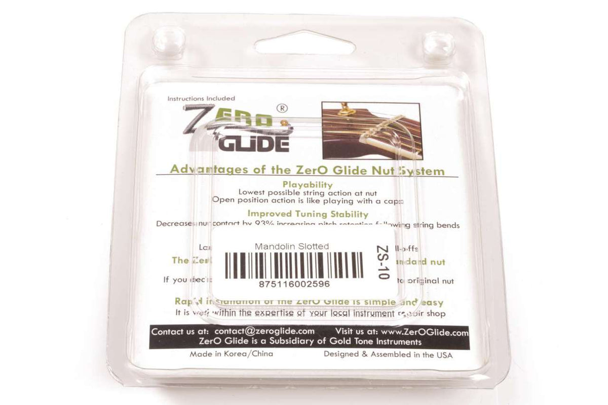 Genuine Zero Glide ZS-10 Slotted nut replacement system for Mandolins – SportHiTech