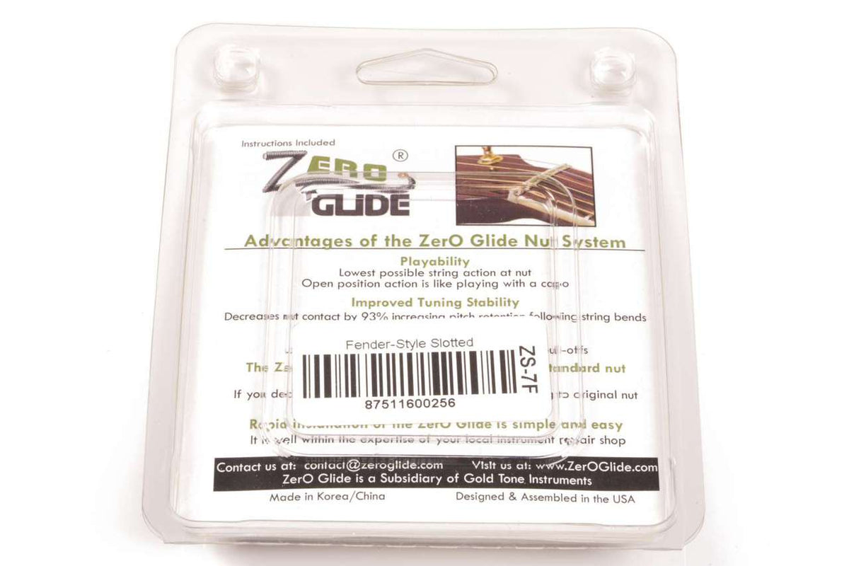 Genuine Zero Glide ZS-7F Slotted nut replacement system for Fender Gui – SportHiTech