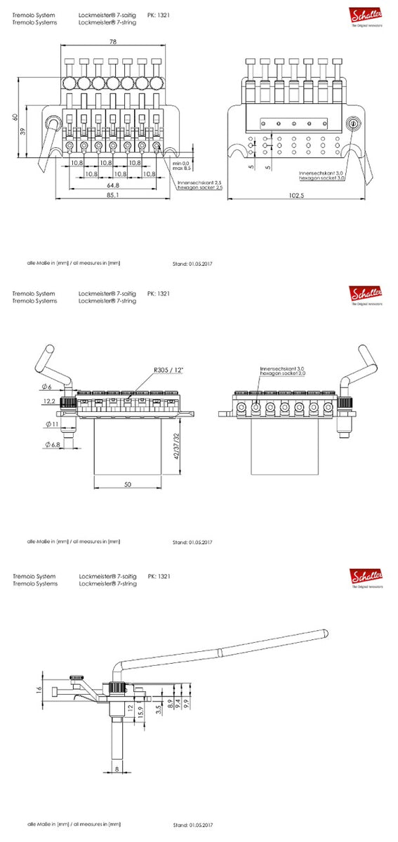 schaller locking trem