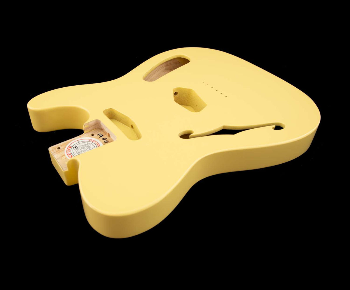 Tone Ninja Tele Thinline Body, Swamp Ash, Gloss Poly Vintage White ...