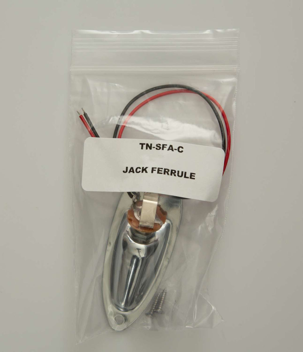 Genuine Tone Ninja Prewired Stratocaster Chrome Jack Ferrule | SportHiTech