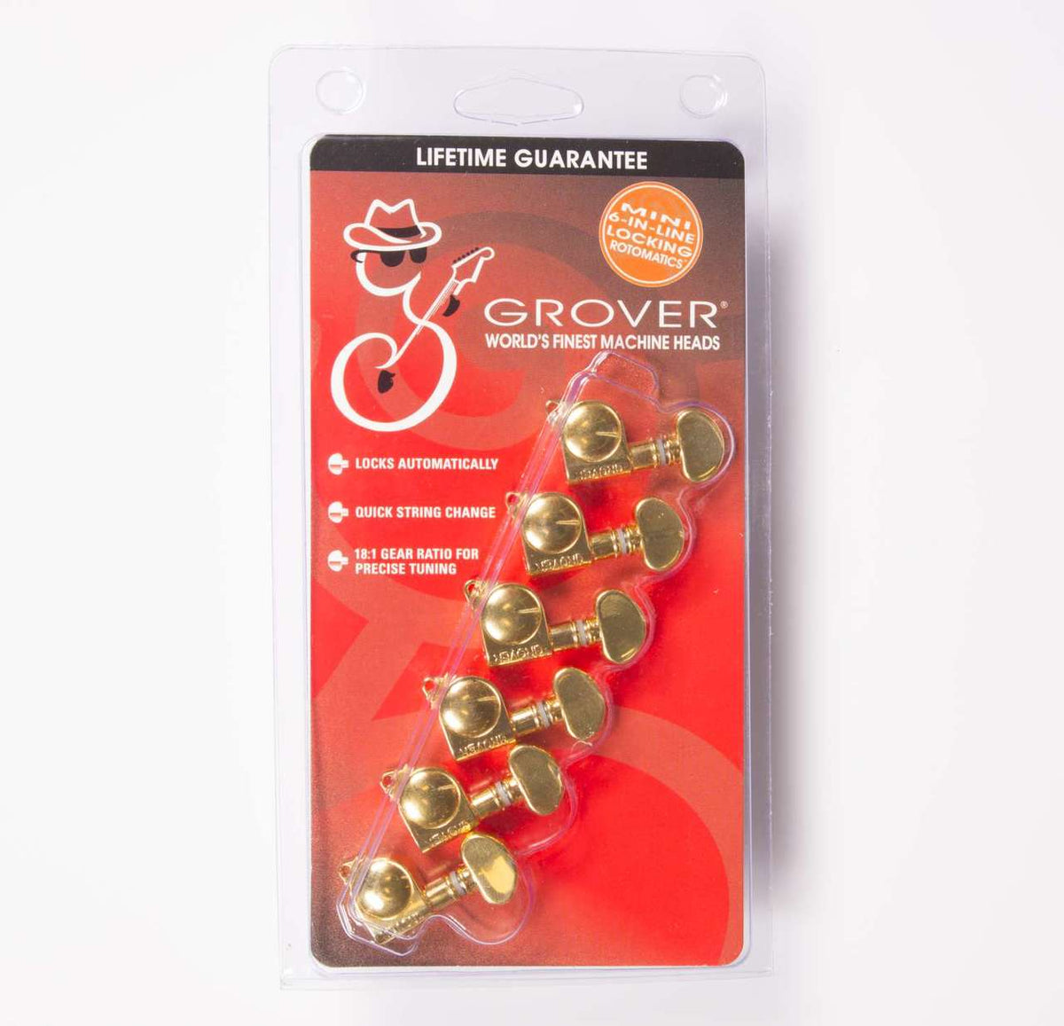 Grover 406GL6 Mid-Size Locking Rotomatic 6 In line Gold Lefty – SportHiTech