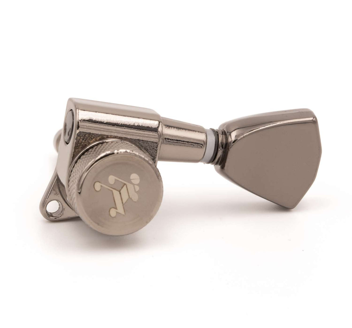 Tone Ninja Upgrade Tuner buttons set (6), Tulip style, Black Nickel ...