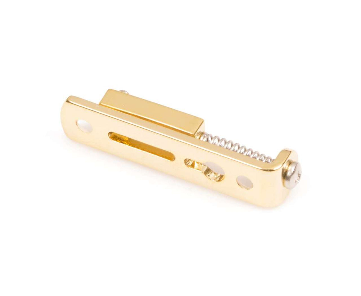 Hipshot Solo Single String Guitar bridge, Gold 4S100G| SportHiTech