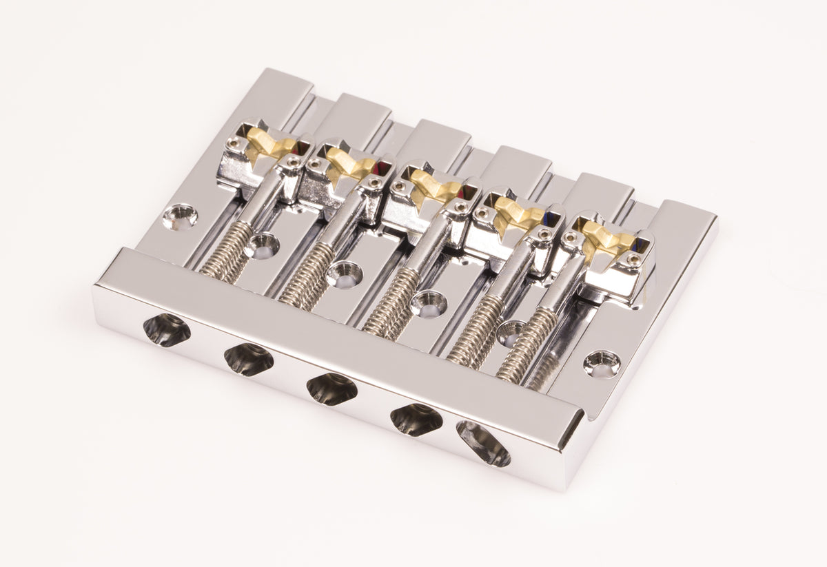 Hipshot MassKicker™ 5 String Bass Bridge Chrome Retrofits BadAss V ...