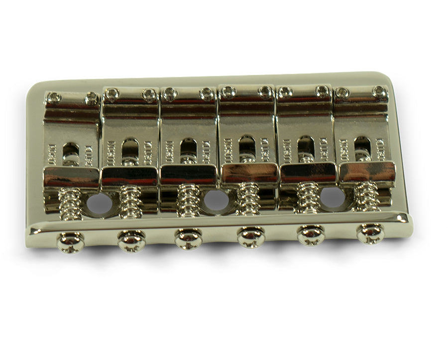 Kluson Vintage 6 String Fixed Hardtail Bridge, Through-mount, Nickel ...