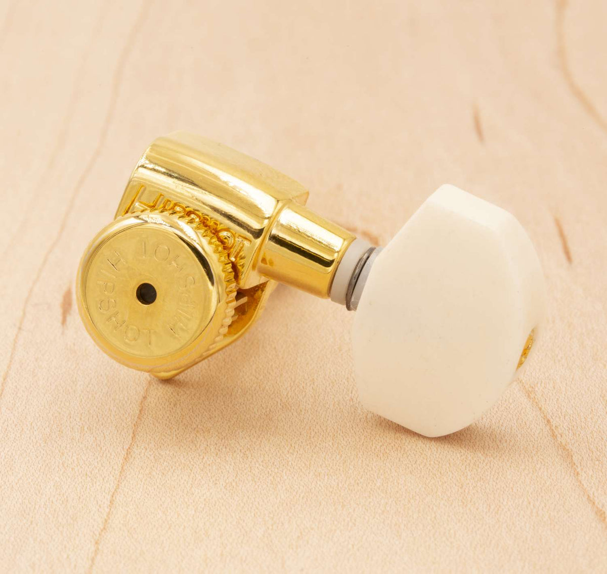 Tone Ninja Polished Bone Large Tuner Buttons (6) fits Hipshot/Grover ...