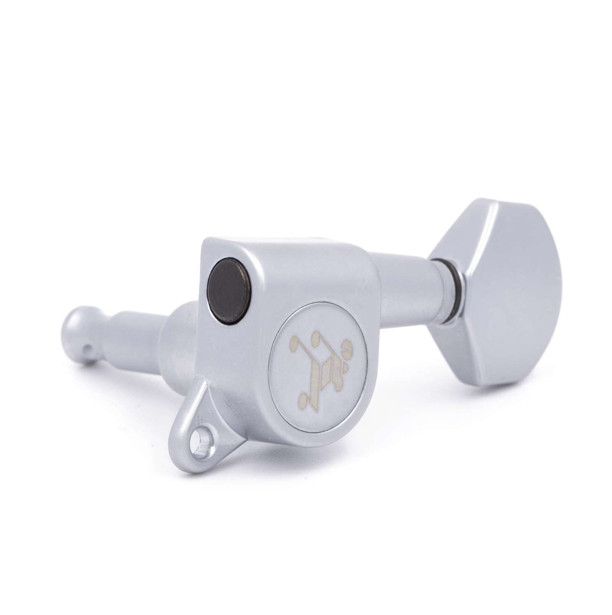 Tone Ninja Tuners, 6 Inline Staggered, Satin Chrome | SportHiTech