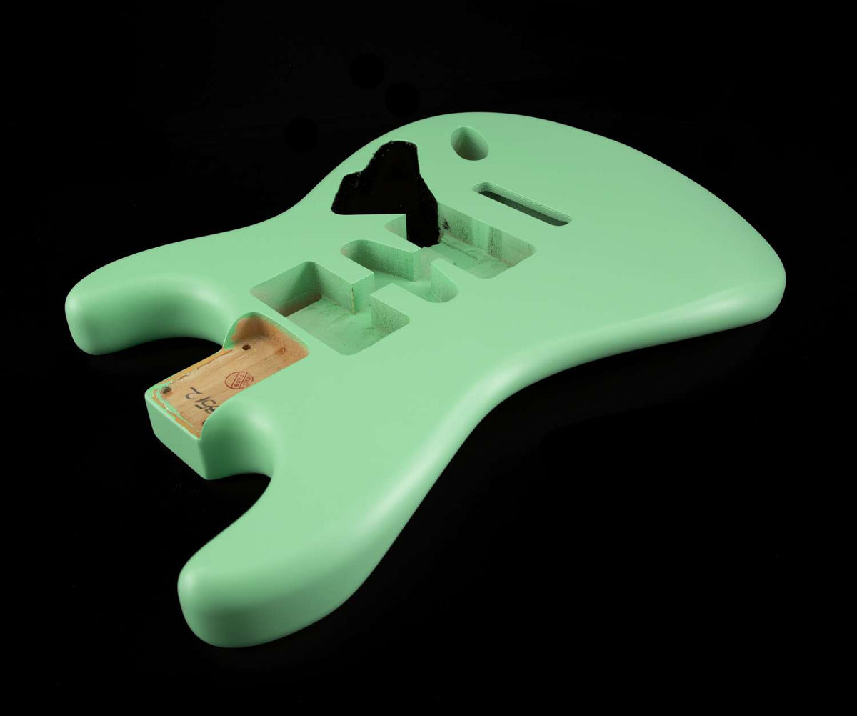 Tone Ninja Strat Body, Alder, Satin Nitro Extra Light Surf Green ...