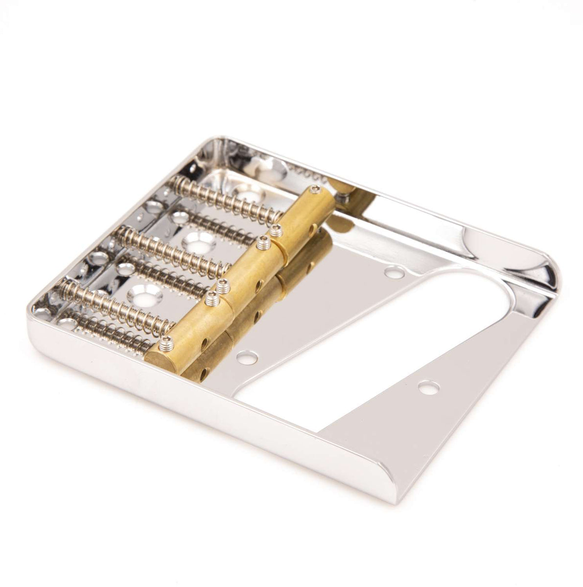 Tone Ninja 4 hole 3 Saddle Telecaster Drop in Upgrade Bridge, Brass ...