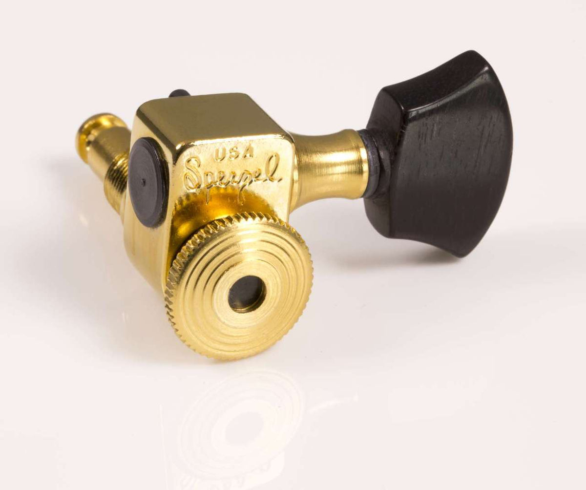 Tone Ninja Ebony Wood Sperzel #2 Style Tuner Buttons (6) BTNC1 ...