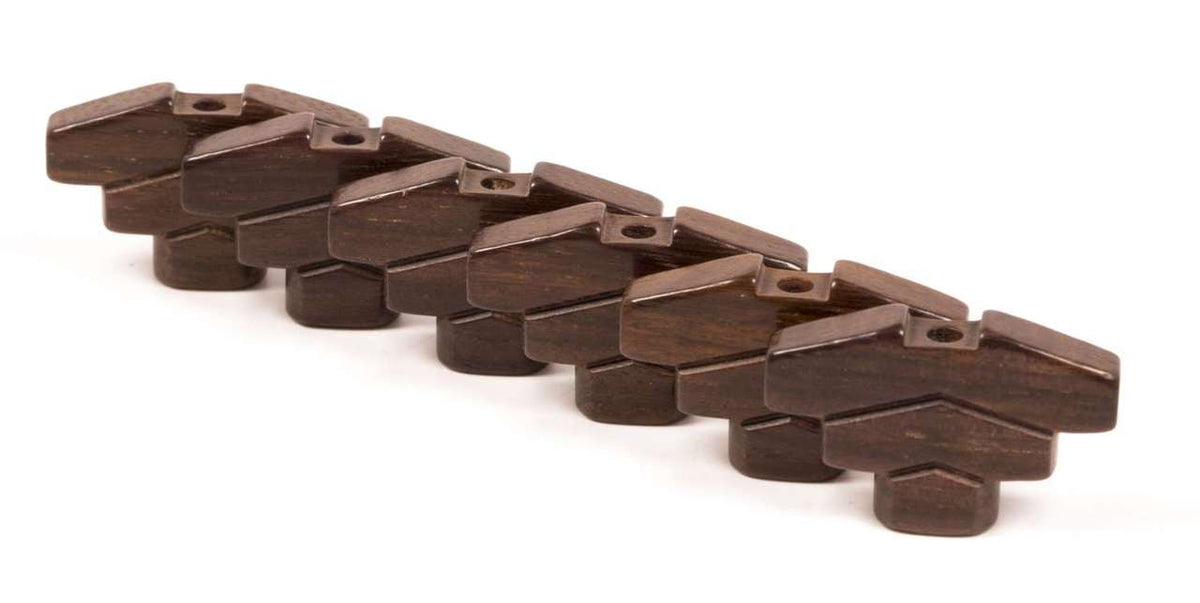 Tone Ninja East Indian Rosewood Imperial Tuner Buttons (6) fits Hipshot ...